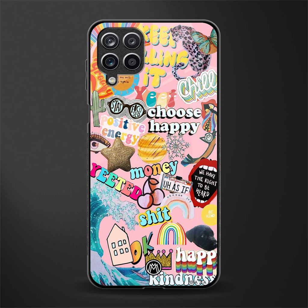 Happy Summer Collage Phone Cover for Samsung Galaxy A12 | Glass Case ...