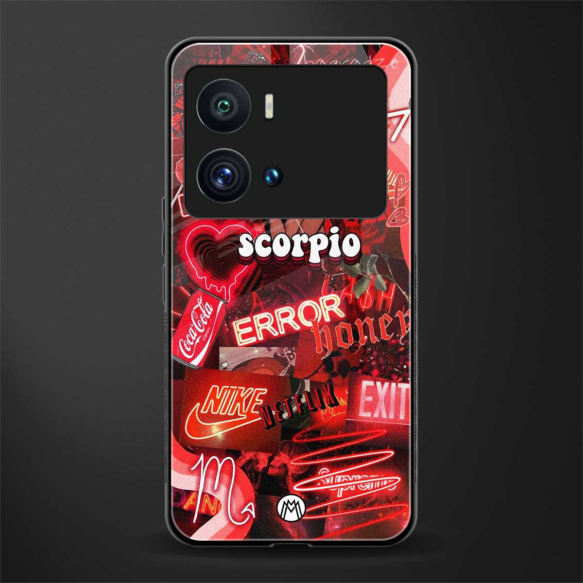 Scorpio Aesthetic Collage Phone Cover for iQOO 9 Pro | Glass Case ...